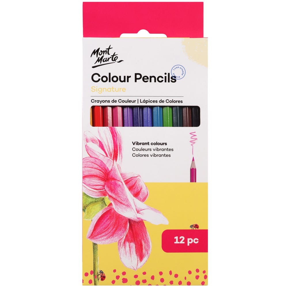 Colour Pencils Signature 12pc – Mont Marte Global