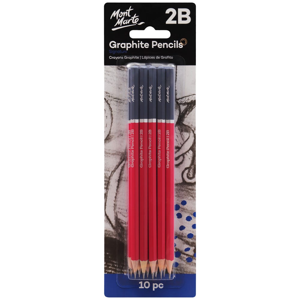 Graphite Pencils 2B Signature 10pc – Mont Marte Global