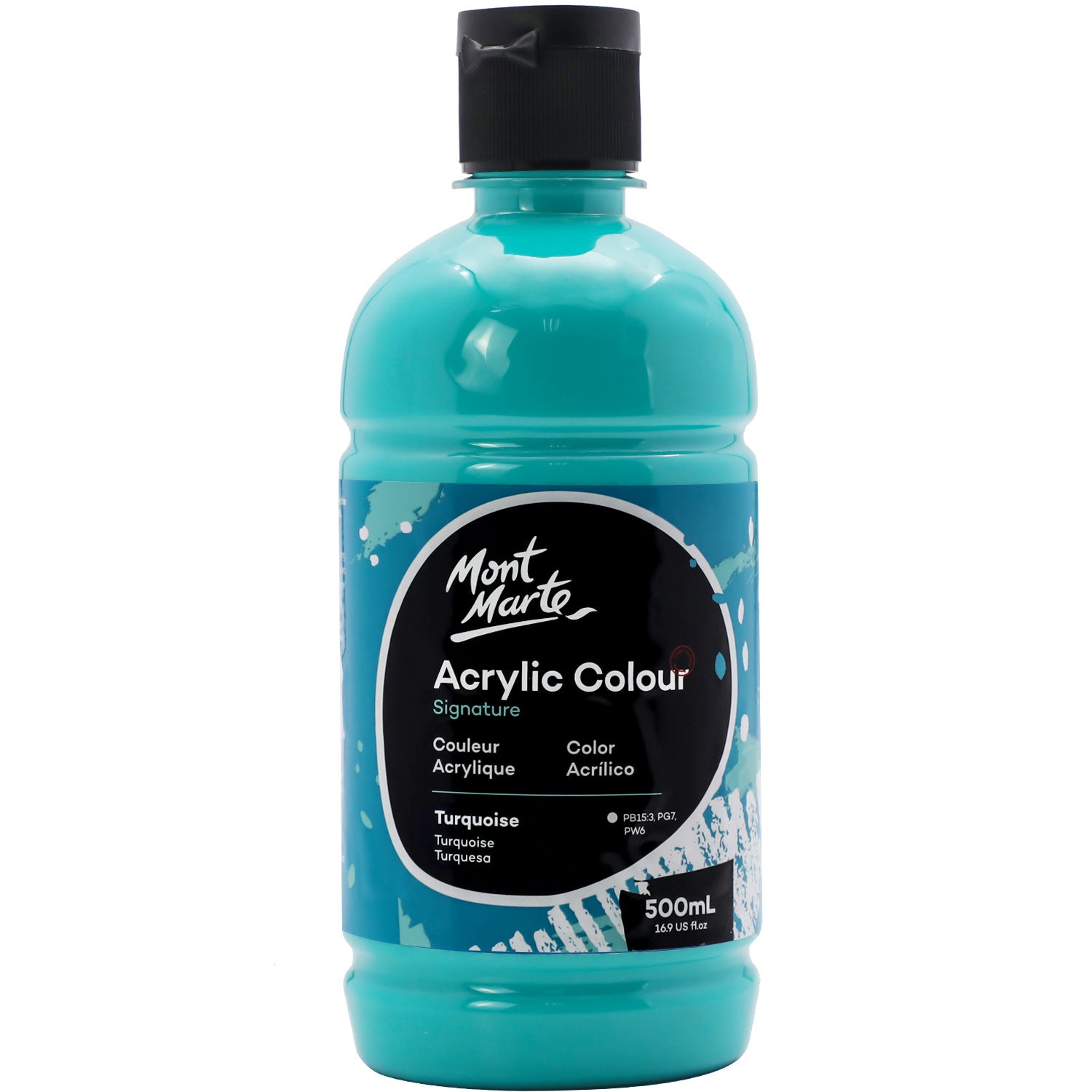 Acrylic Colour Signature 500ml (16.9 US fl.oz) bottle - Turquoise ...