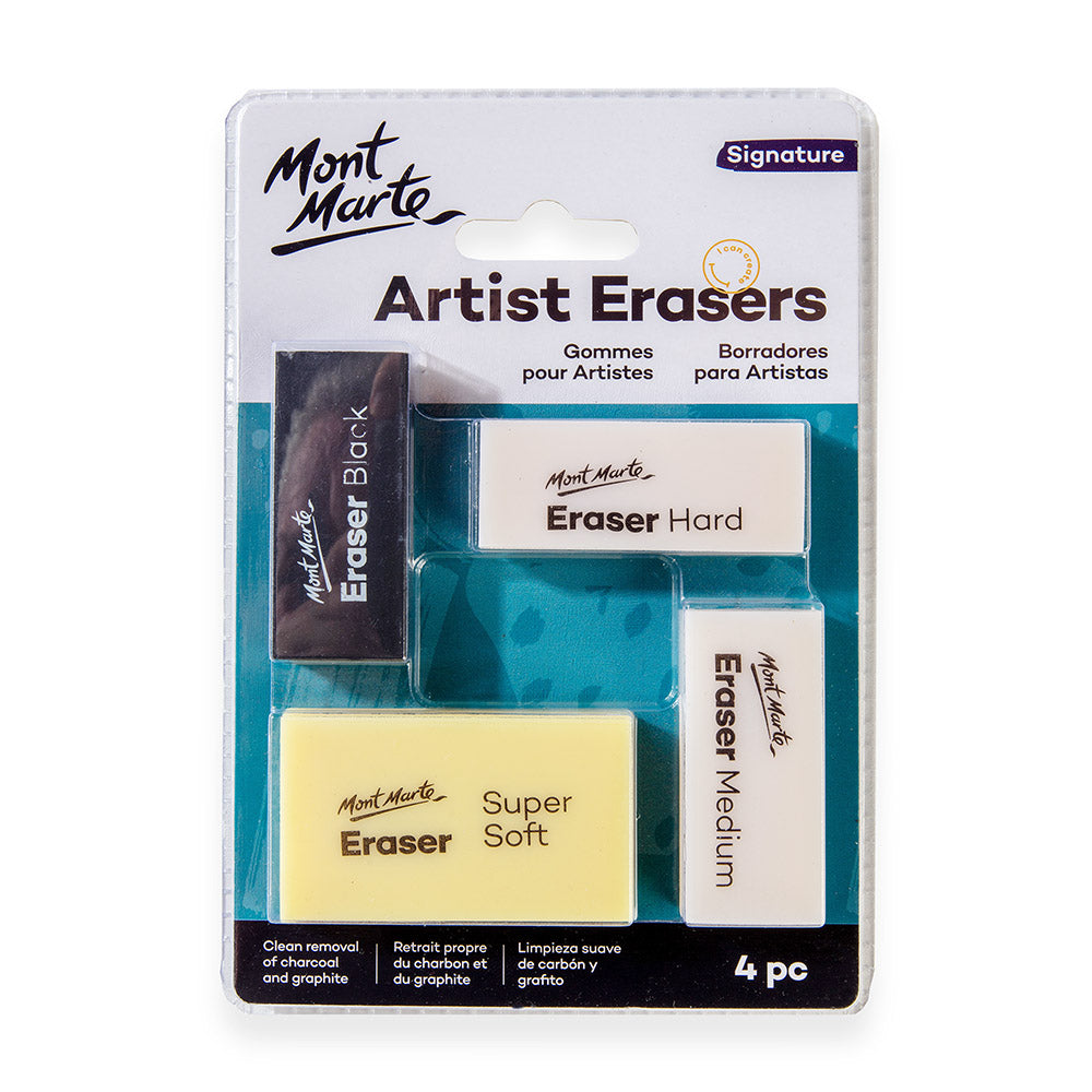 Artist Erasers Signature 4pc – Mont Marte Global