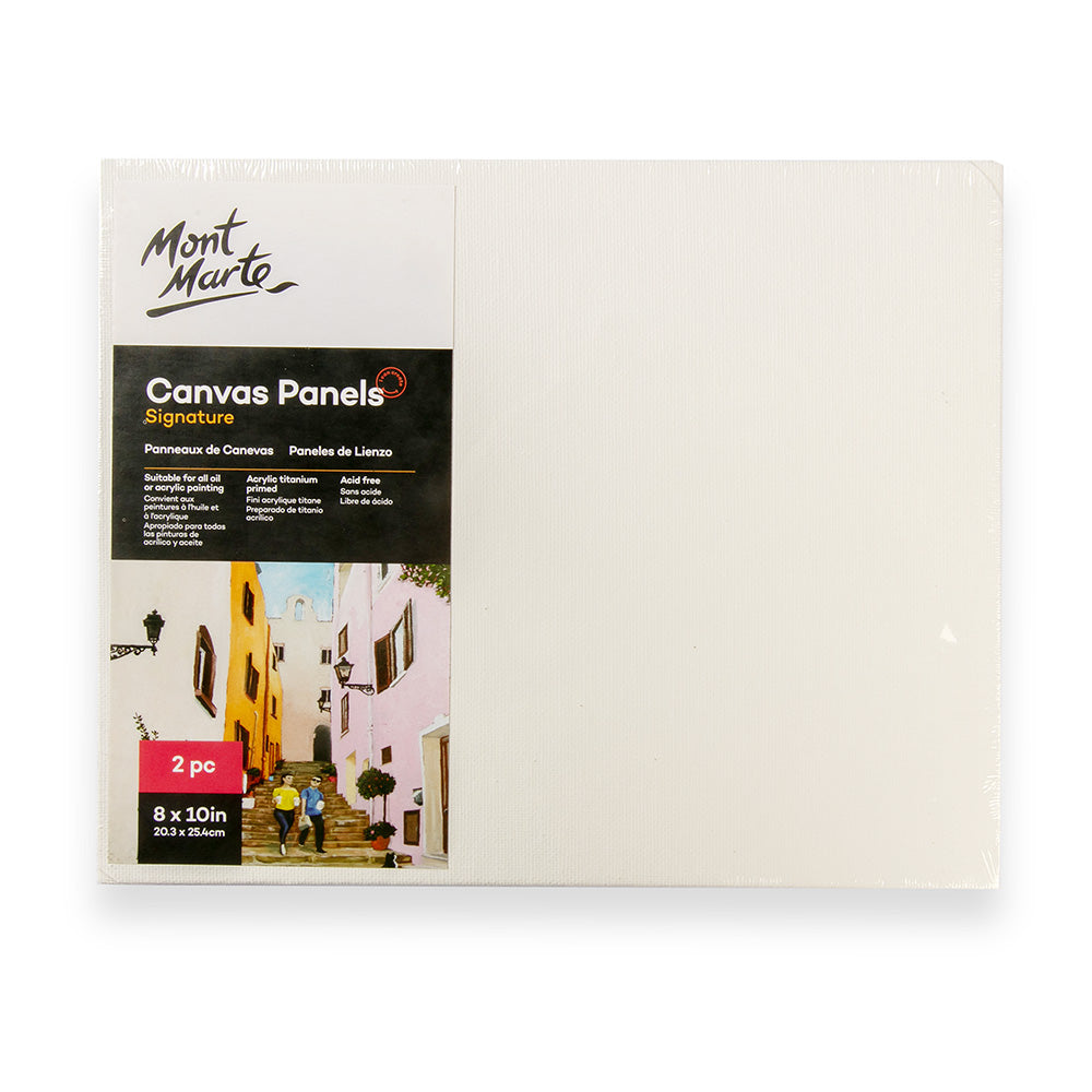Canvas Panels Signature 2pc 20.4 x 25.4cm (8 x 10in) – Mont Marte Global