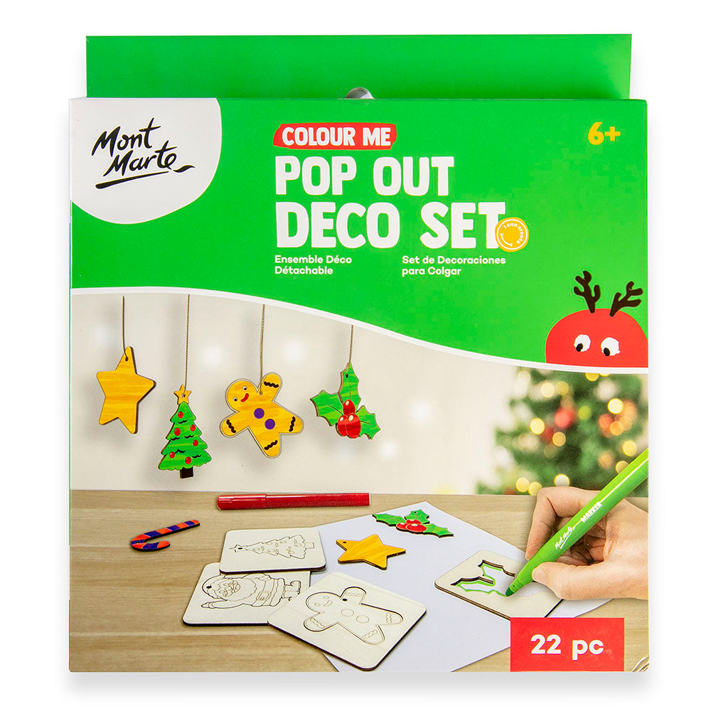 Colour Me Pop Out Deco Set 22pc - Christmas – Mont Marte Global