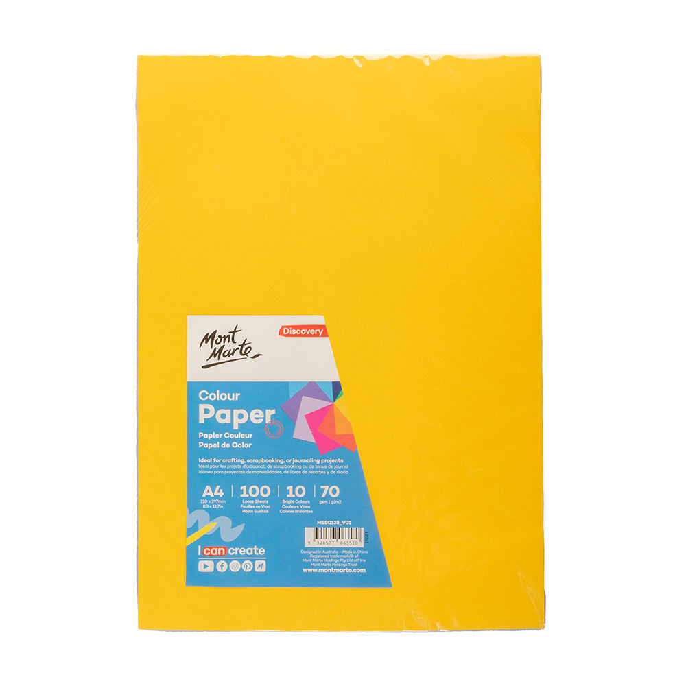 Mont Marte Colour Paper Discovery A4 70gsm