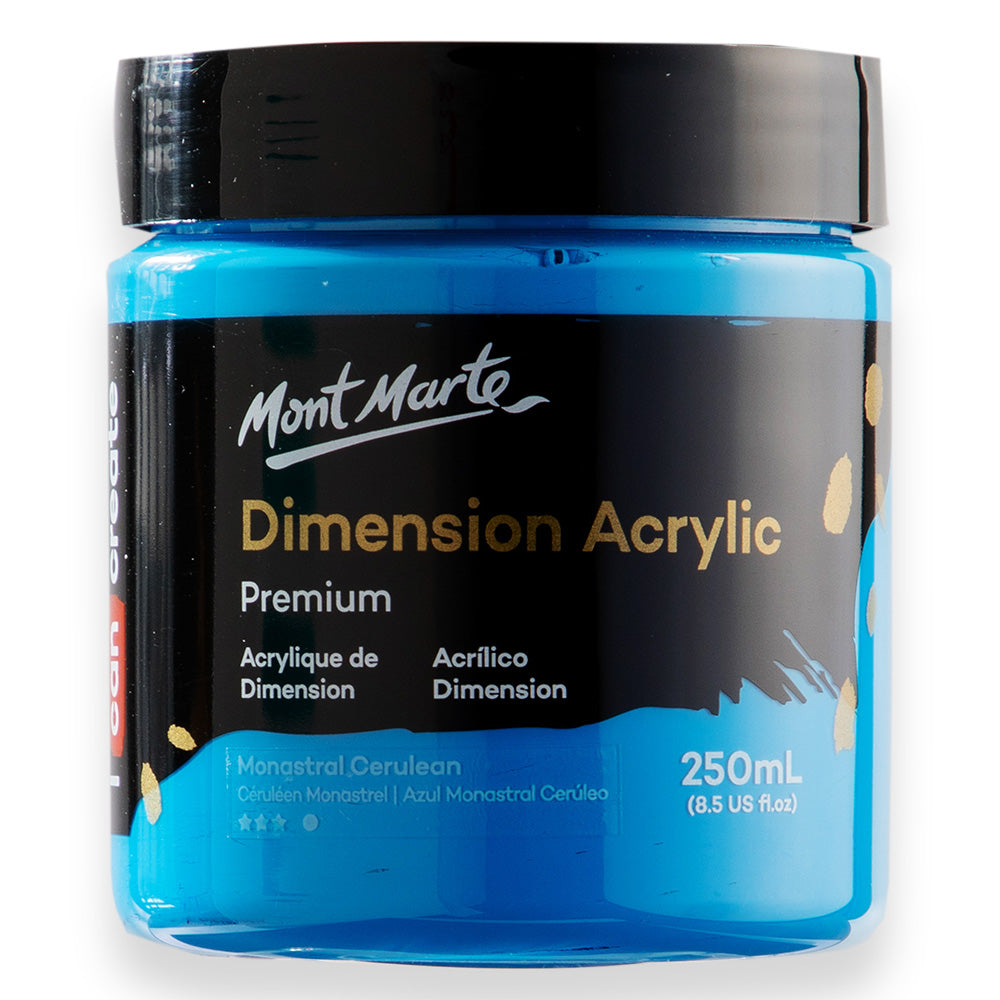 Dimension Acrylic Premium 250ml (8.5 US fl.oz) - Monastral Cerulean ...