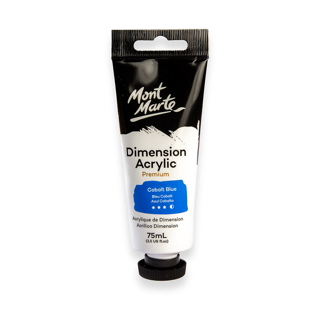 Dimension Acrylic Premium 75ml (2.5 US fl.oz) Tube - Cobalt Blue – Mont ...