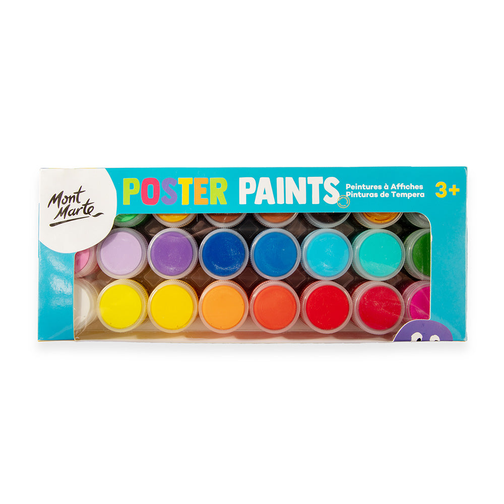 Mont Marte Poster Paints 24pc x 20ml (0.68 US fl.oz) – Mont Marte Global