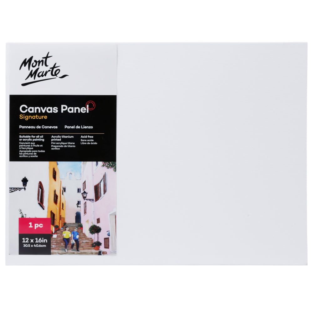 Canvas Panel Signature 1pc 30.5 x 40.6cm (12 x 16in) – Mont Marte Global
