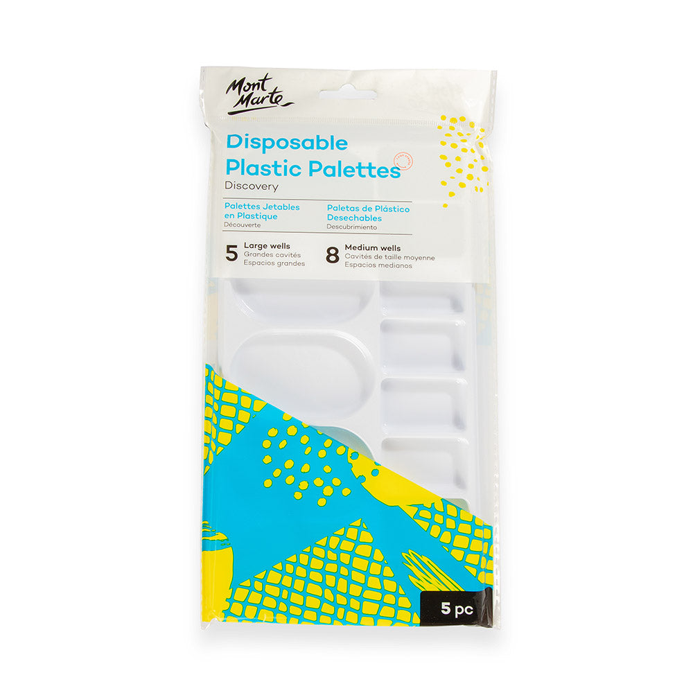 Disposable Plastic Palettes Discovery 5pc – Mont Marte Global