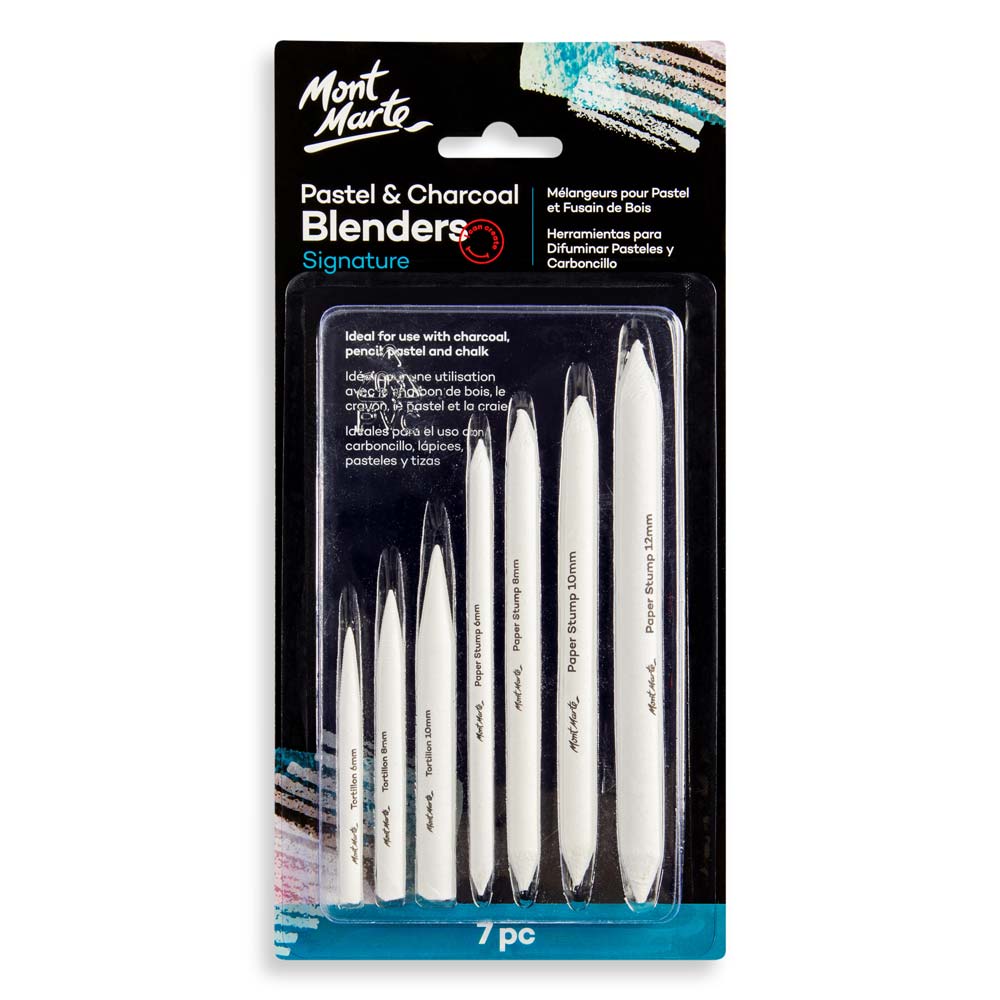 Mont Marte Pastel & Charcoal Blenders Signature 7pc