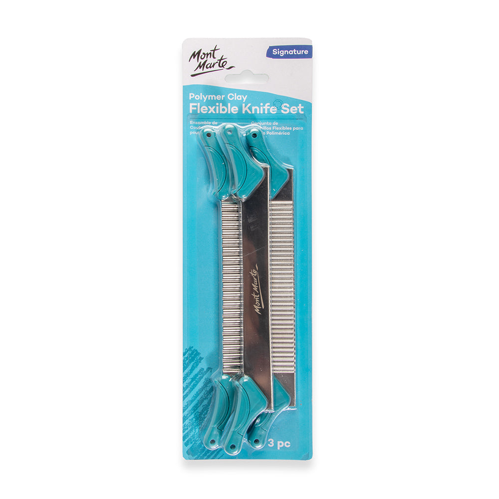 Mont Marte Polymer Clay Flexible Knife Set Signature 3pc – Mont Marte ...