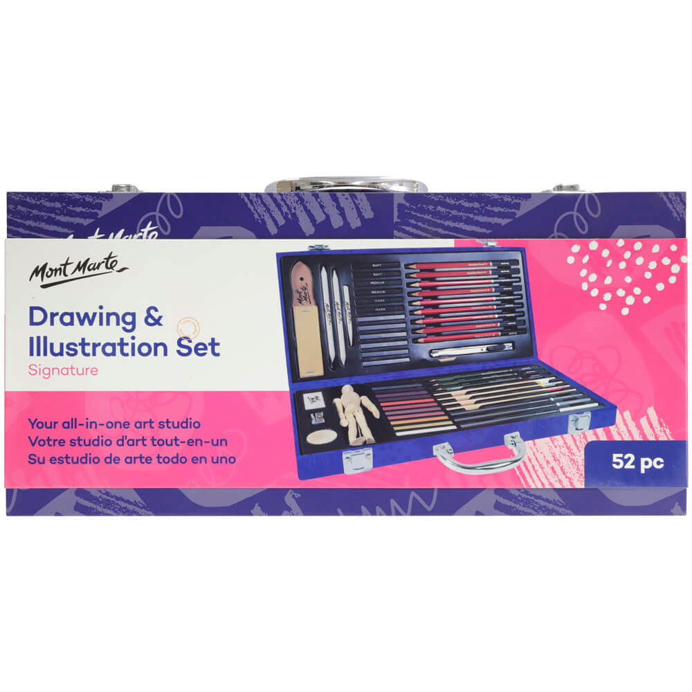 Drawing and Illustration Set Signature 52pc – Mont Marte Global
