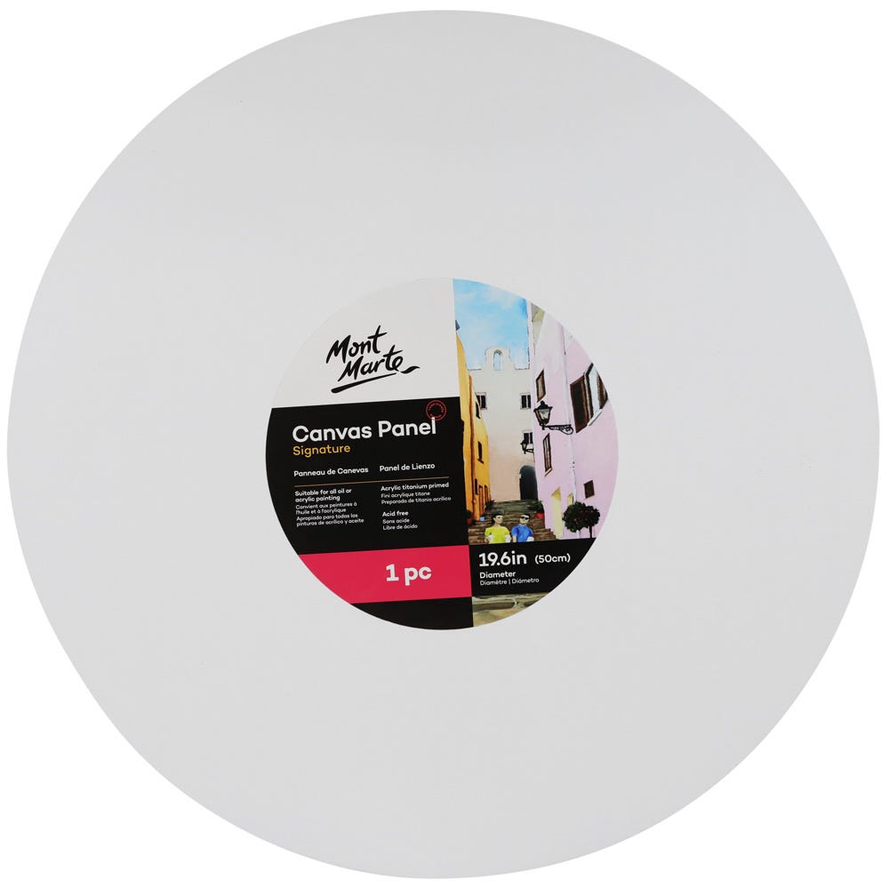 Canvas Panel Round Signature 1pc 50cm (19.6in) – Mont Marte Global