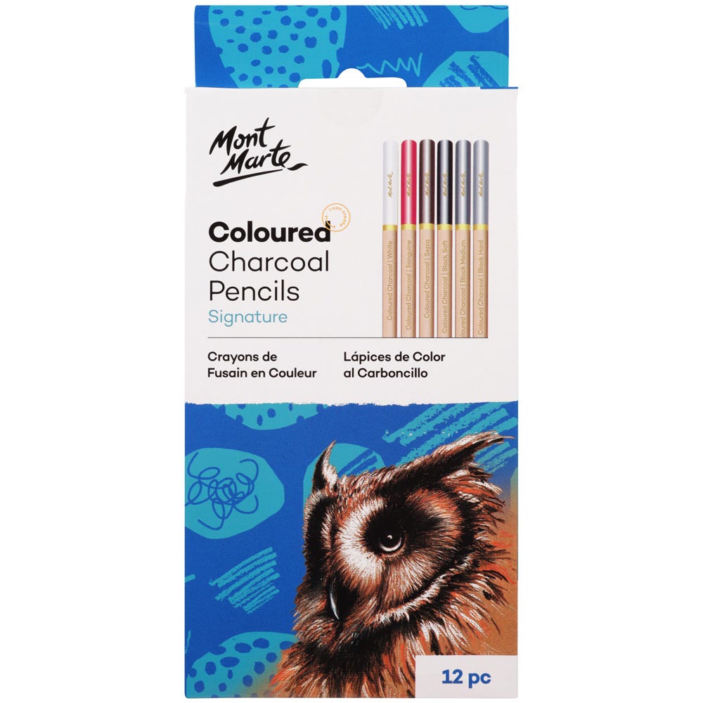 Coloured Charcoal Pencils Signature 12pc – Mont Marte Global