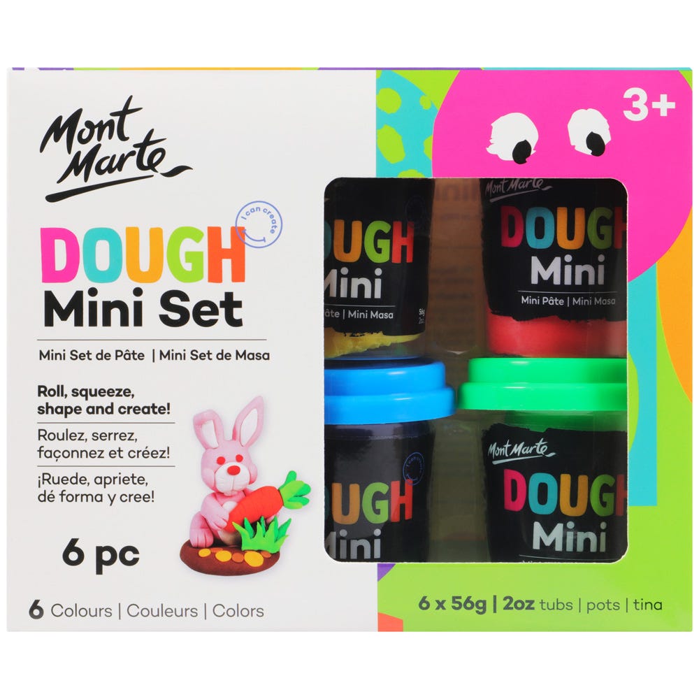 Dough Mini Set 6pc x 56g (2oz) – Mont Marte Global