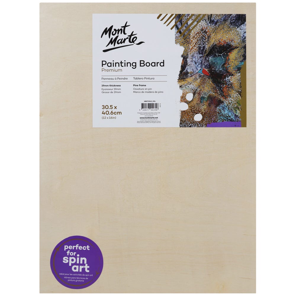 Painting Board Premium 30.5 x 40.6cm (12 x 16in) – Mont Marte Global