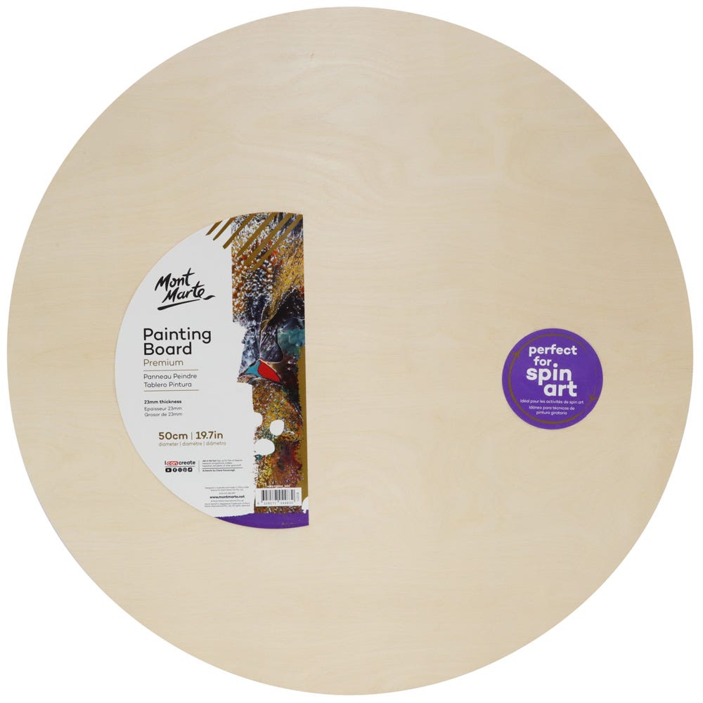 Painting Board Round Premium 50cm (19.7in) – Mont Marte Global